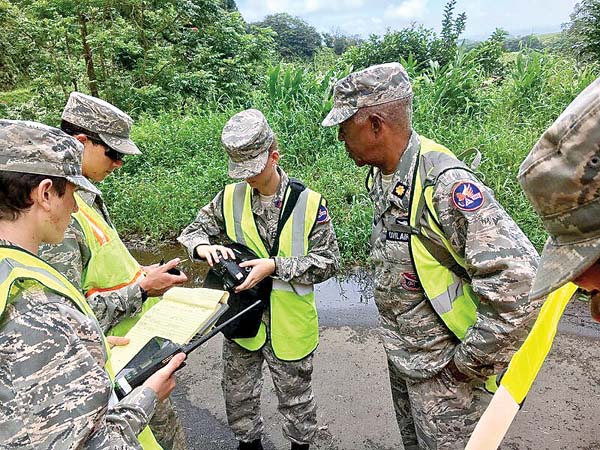 Hawaii Wing Civil Air Patrol cadets collect data after Hurricane Lane ...
